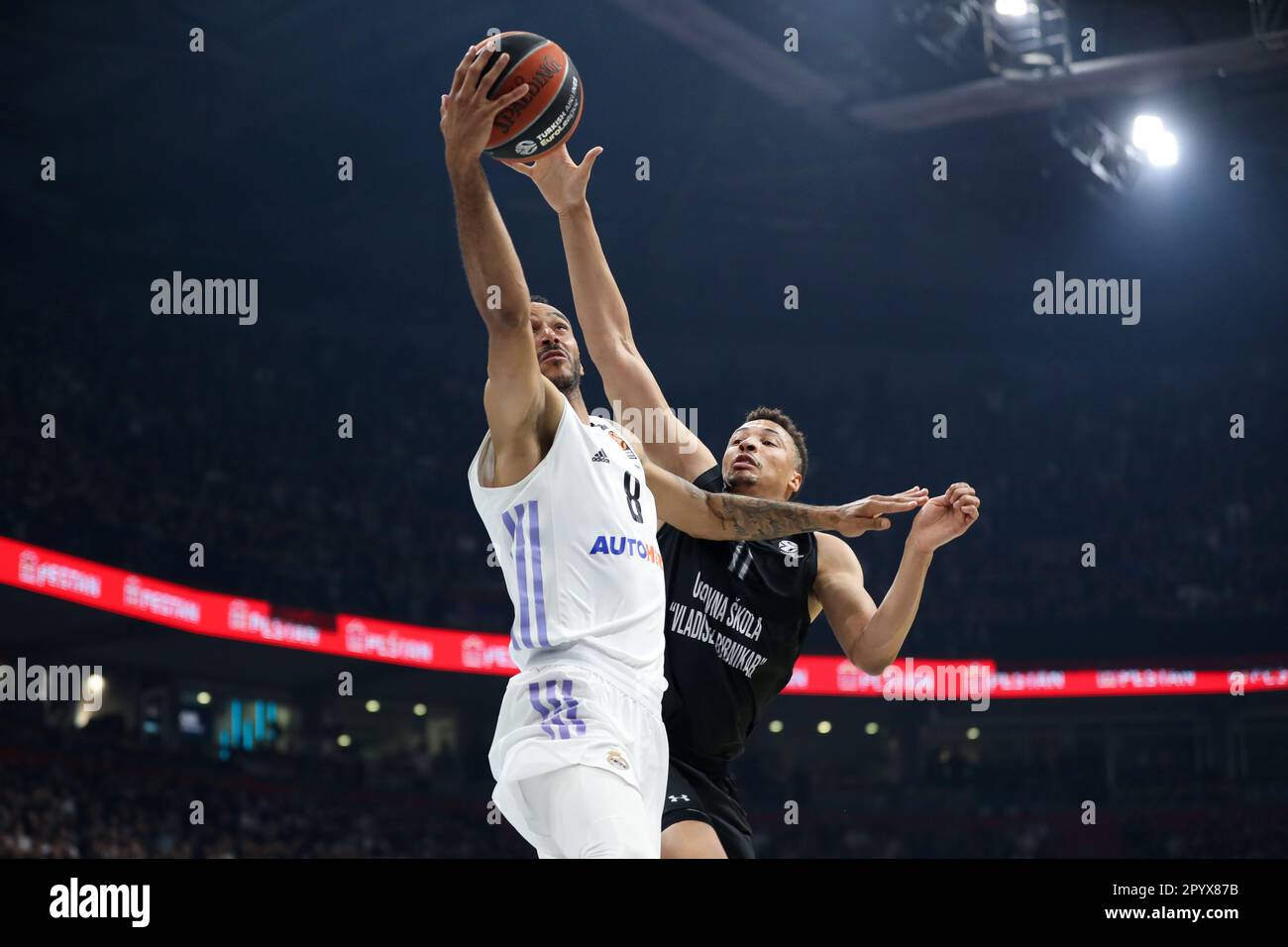 Belgrade, Serbia, 4 May 2023. Dante Exum of Partizan Mozzart Bet ...