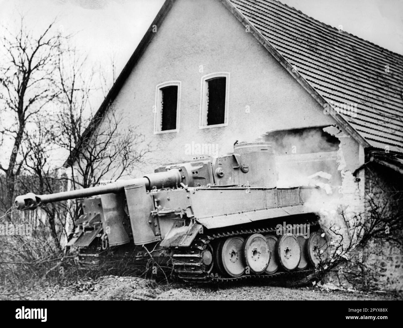 Demonstration of a Panzer VI on a maneuver site. [automated translation ...
