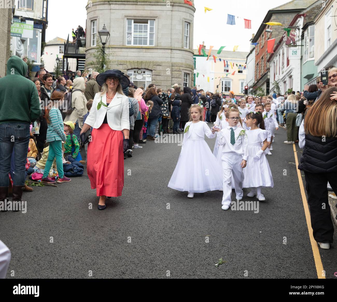Helston,Cornwall,5th May 2023,Flora Day which is an ancient spring festival took place today in ...