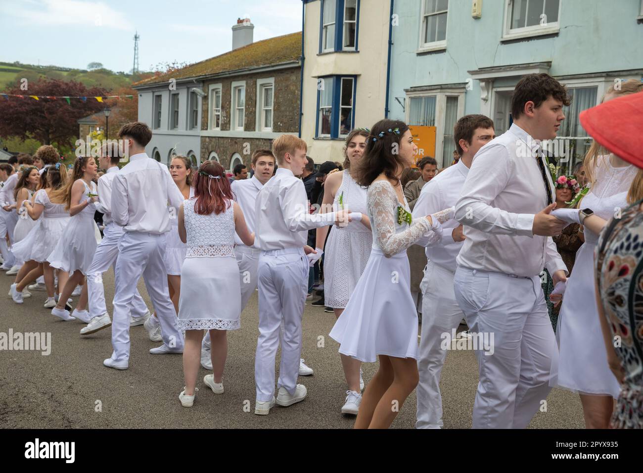 Helston,Cornwall,5th May 2023,Flora Day which is an ancient spring ...