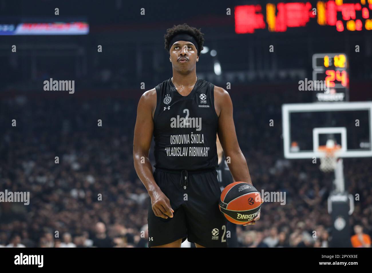 Belgrade, Serbia, 4 May 2023. Zach Leday of Partizan Mozzart Bet ...
