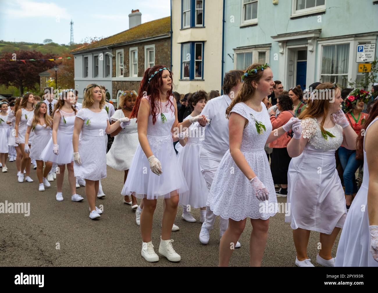 Helston,Cornwall,5th May 2023,Flora Day which is an ancient spring ...