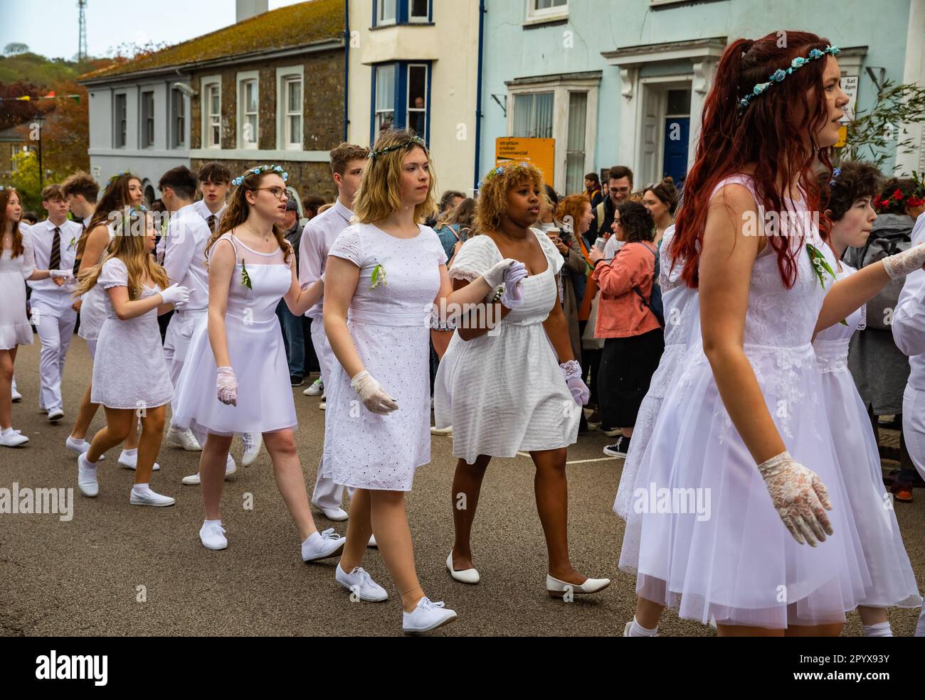 Helston,Cornwall,5th May 2023,Flora Day which is an ancient spring ...