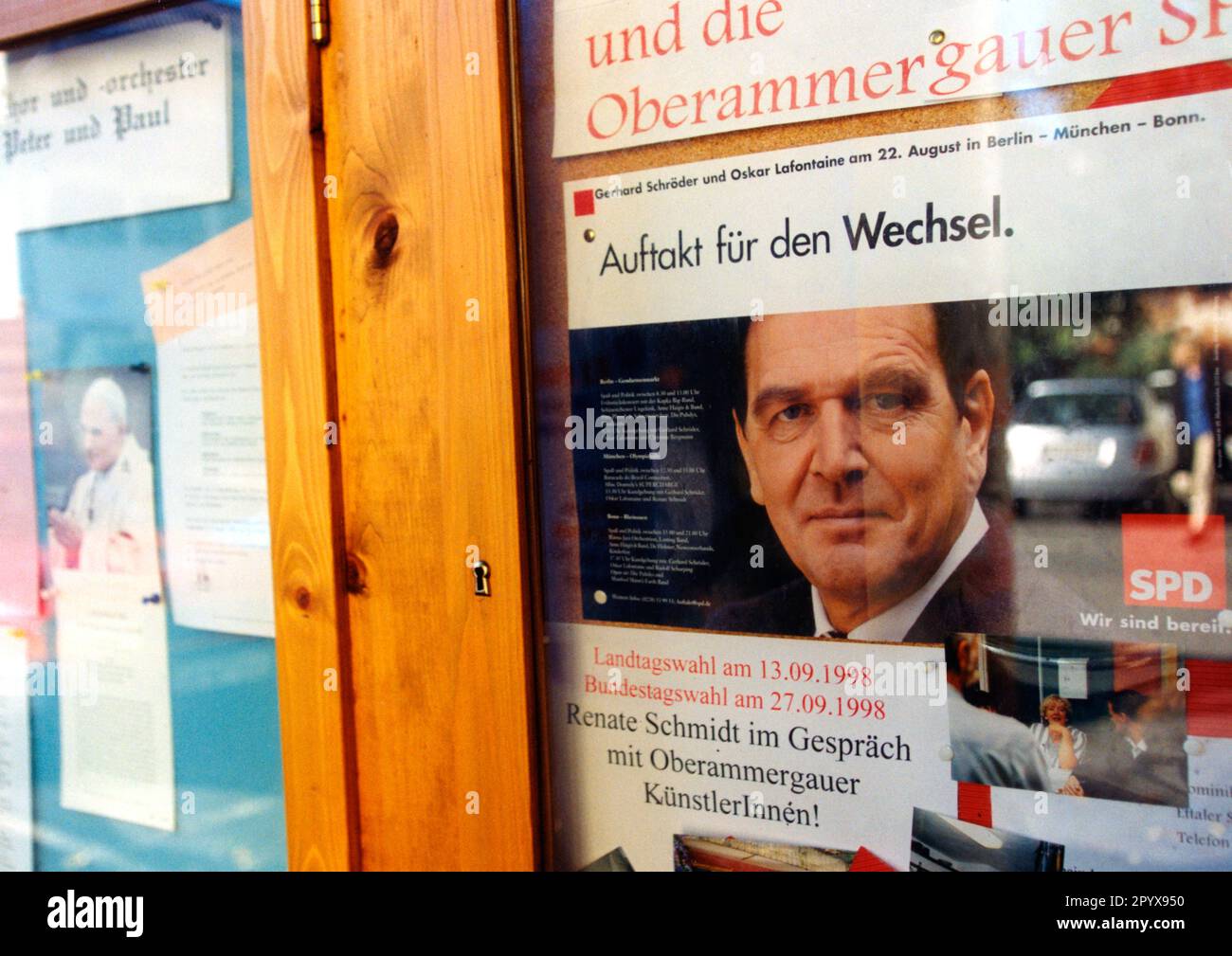 Election campaign event notes in Bavaria 1998. [automated translation ...