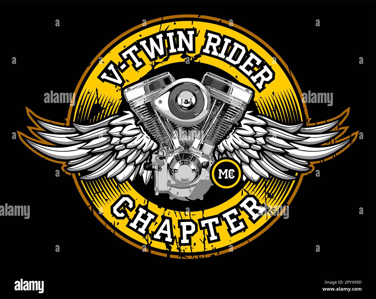 Classic v twin Stock Vector Images - Alamy