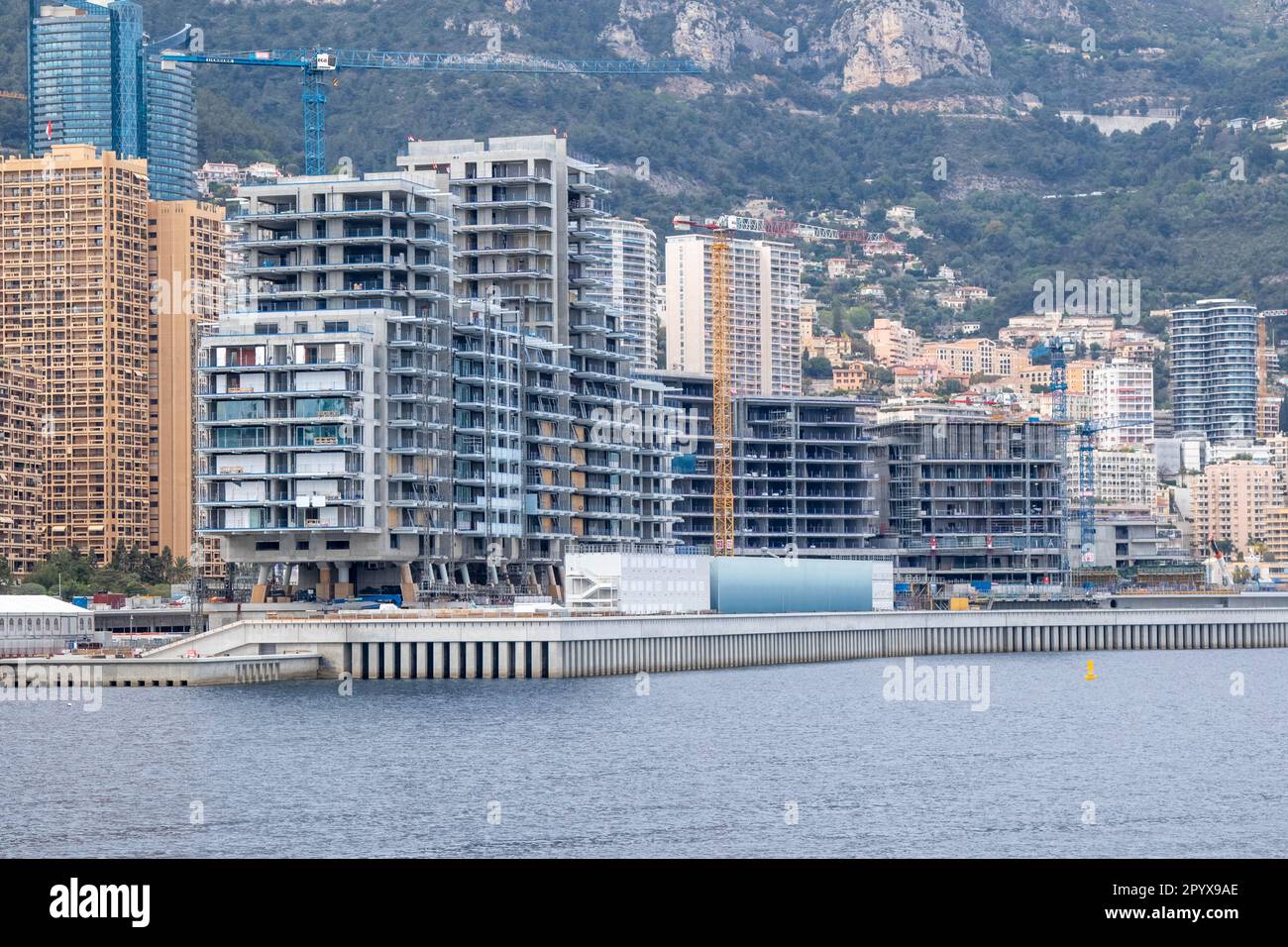 La Condamine, Monaco, April 22nd 2023:- A view of the new ward of Le ...