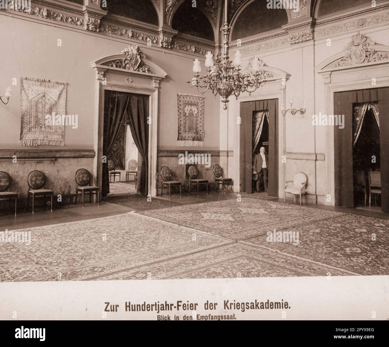"View of the reception hall of the Prussian War Academy at the ...