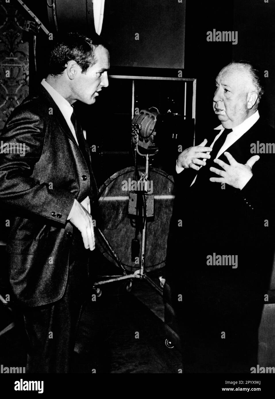 Alfred Hitchcock, film director, Great Britain, Portraits Stock Photo ...