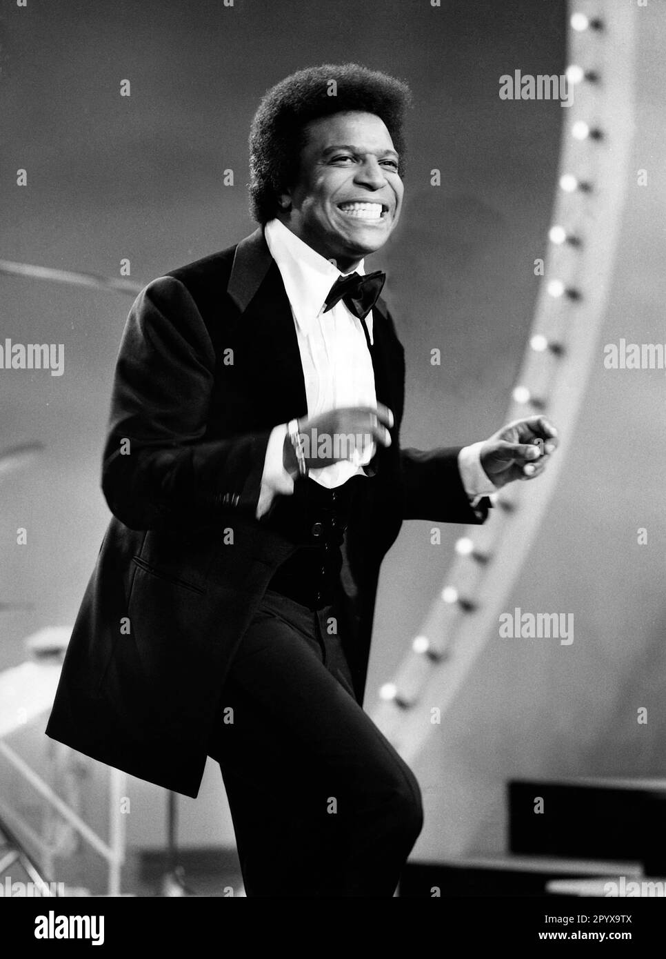 Singer Roberto Blanco on stage at a show of the ZDF Stock Photo - Alamy