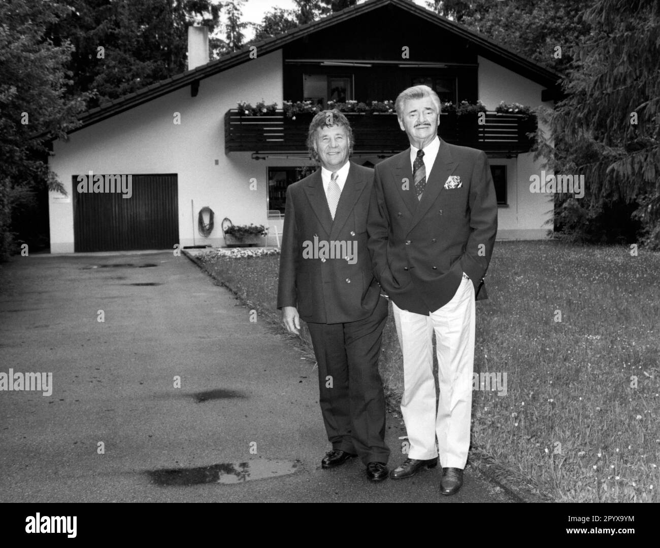 Media-Manager Josef von Ferenczy and his son Andreas von Ferenczy (left ...