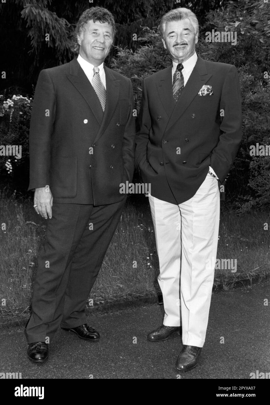Media-Manager Josef von Ferenczy and his son Andreas von Ferenczy (left ...
