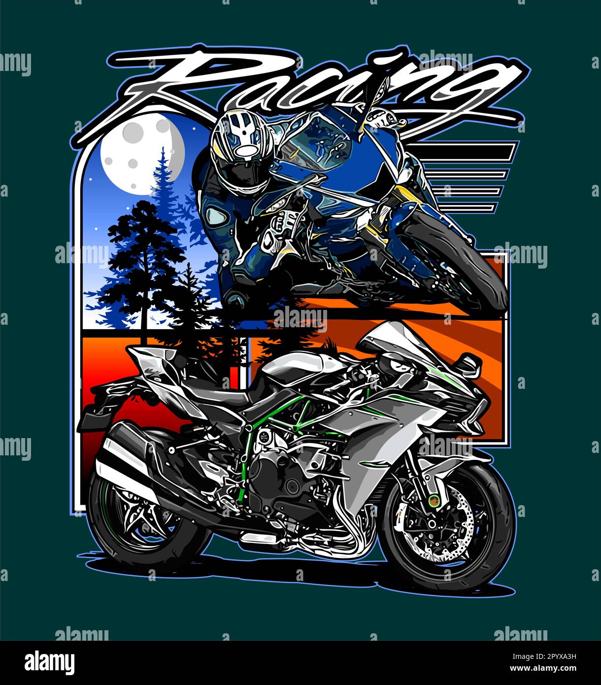 motorcycles vector template Stock Vector Image & Art - Alamy