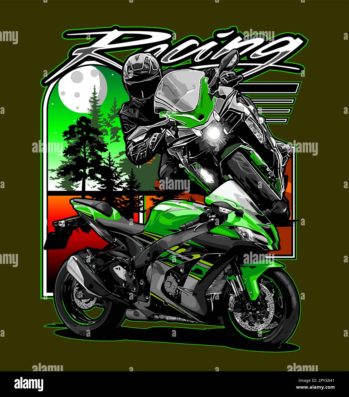 motorcycles vector template Stock Vector Image & Art - Alamy