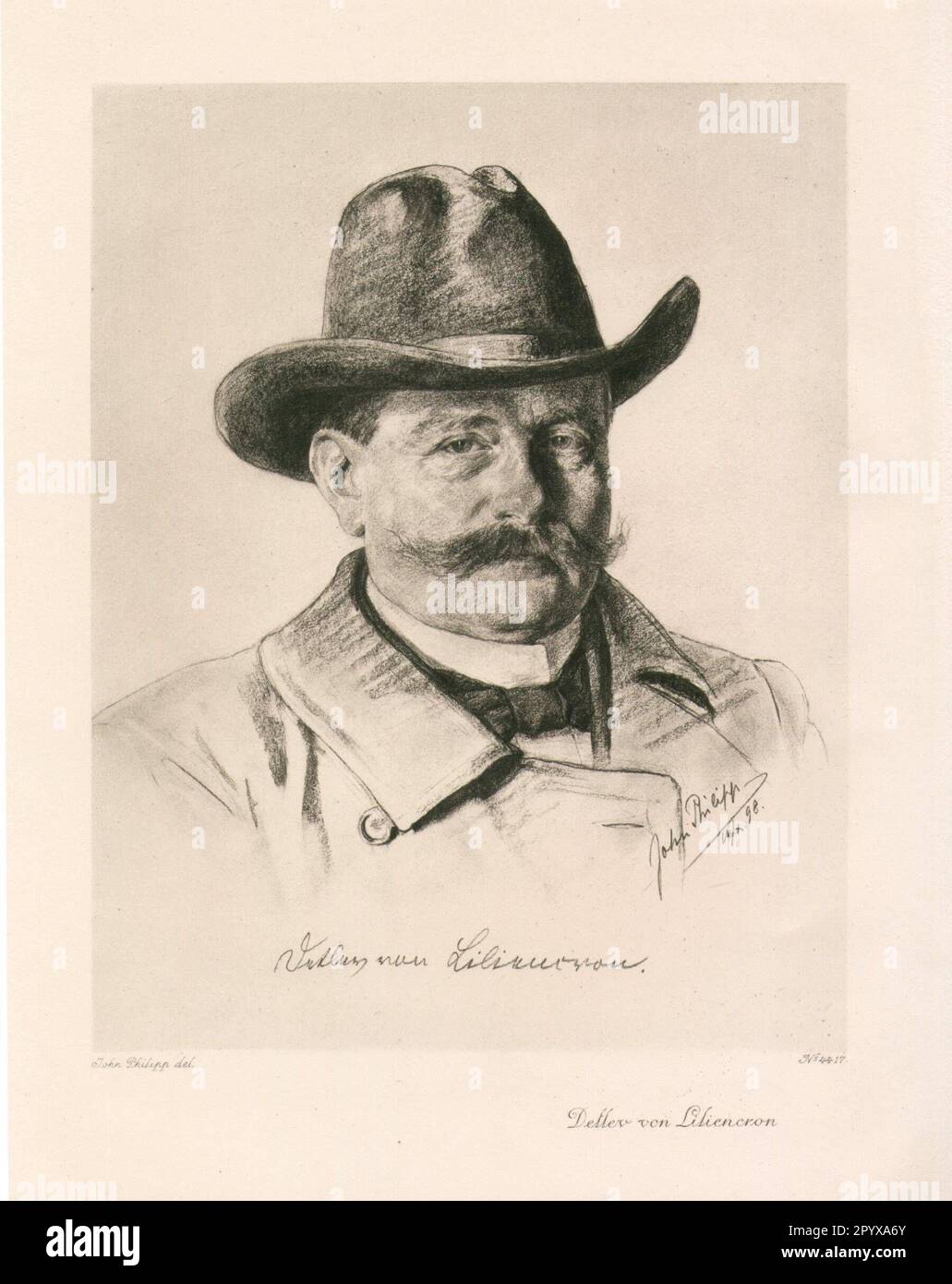 Detlev von Liliencron (Friedrich Adolf Axel Freiherr von Liliencron ...