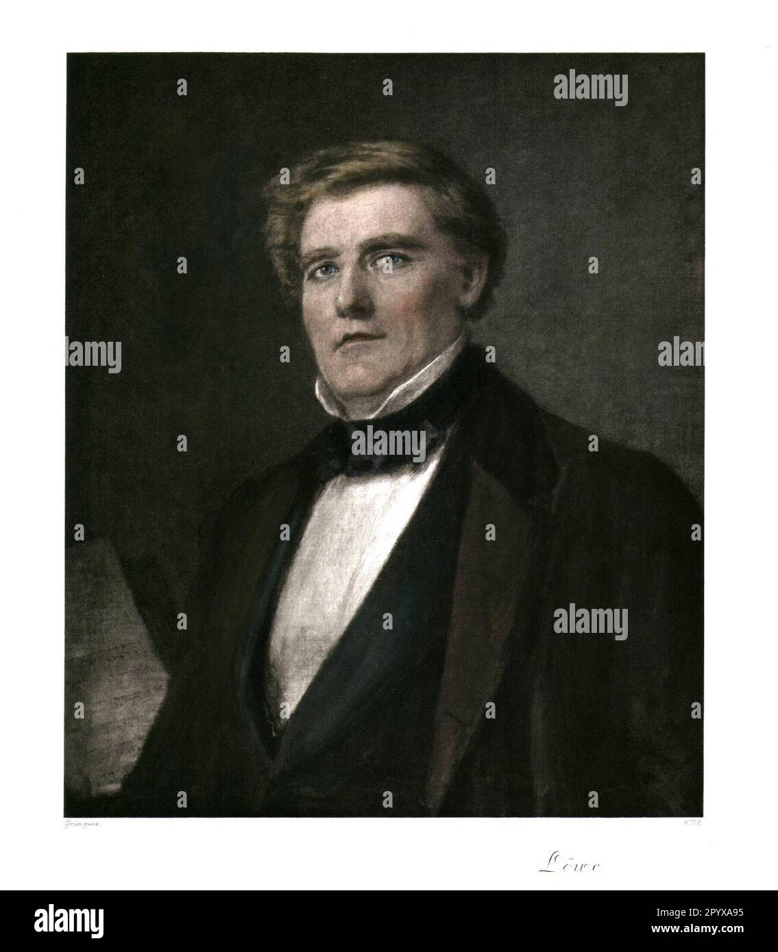 (Johann) Carl (Gottfried) Loewe, composer. Photo: Heliogravure, Corpus ...