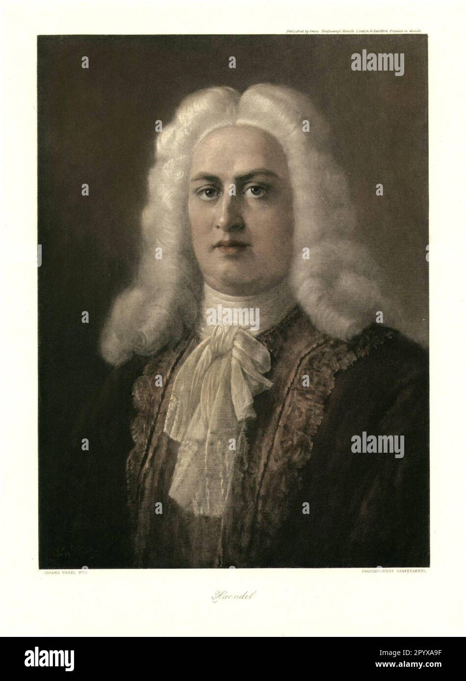 George Frideric Handel (1685-1759), German composer. Since 1712 almost ...