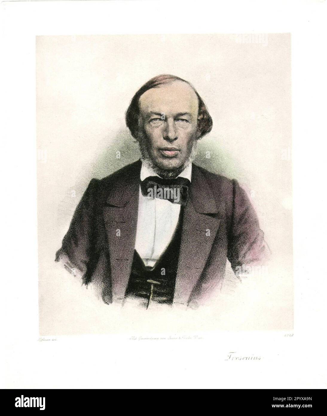 Carl Remigius Fresenius, German chemist. Photo: Heliogravure, Corpus ...