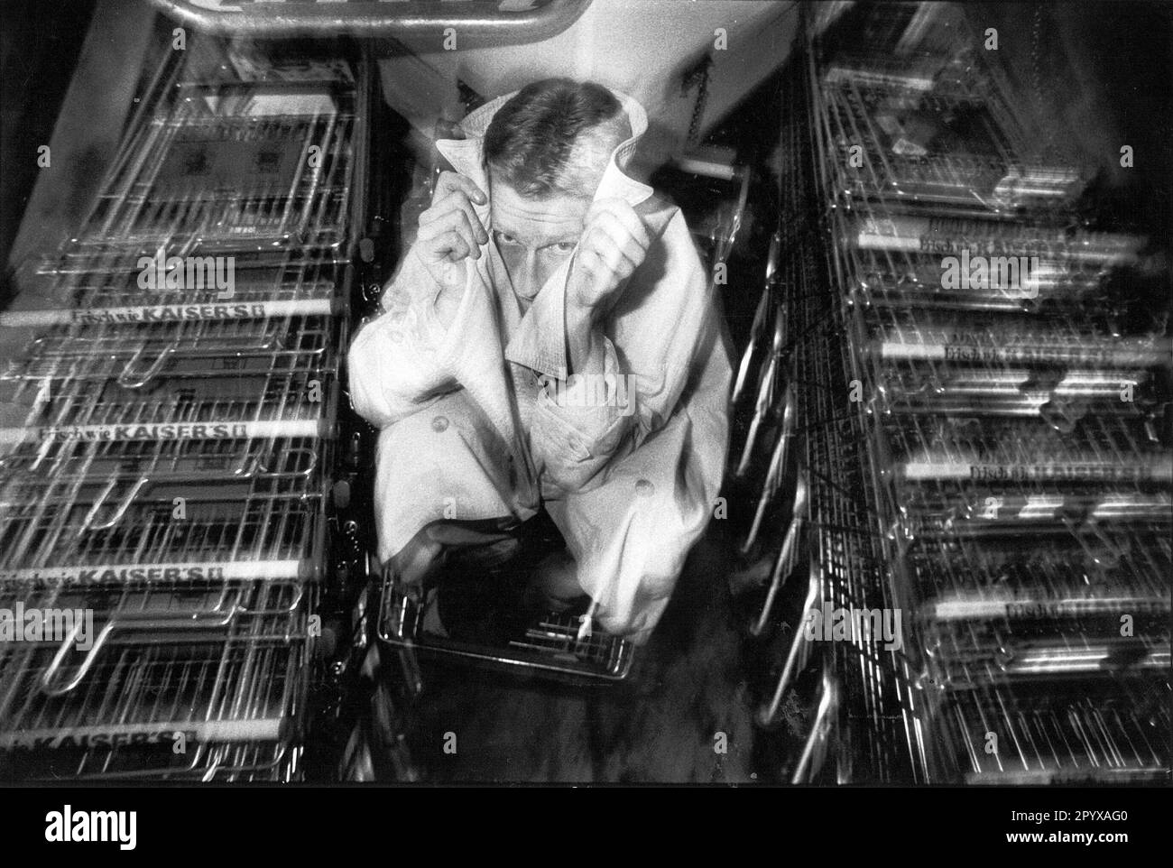 Symbolic image man on Black and White Stock Photos & Images - Alamy