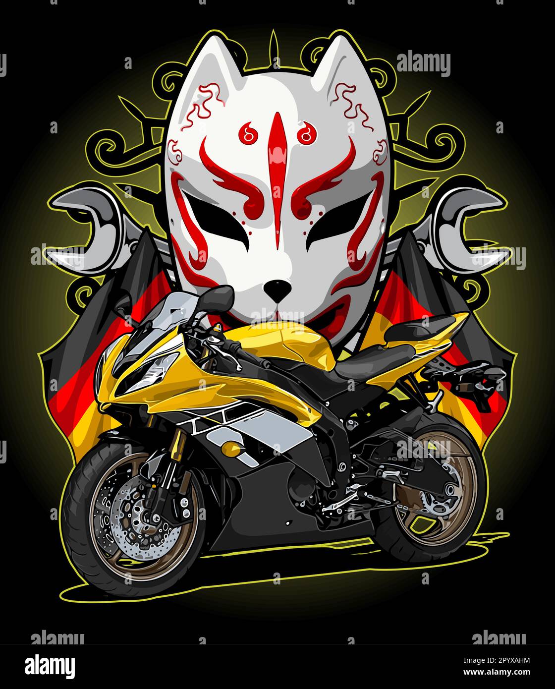 Rubber motorcycles Stock Vector Images - Alamy