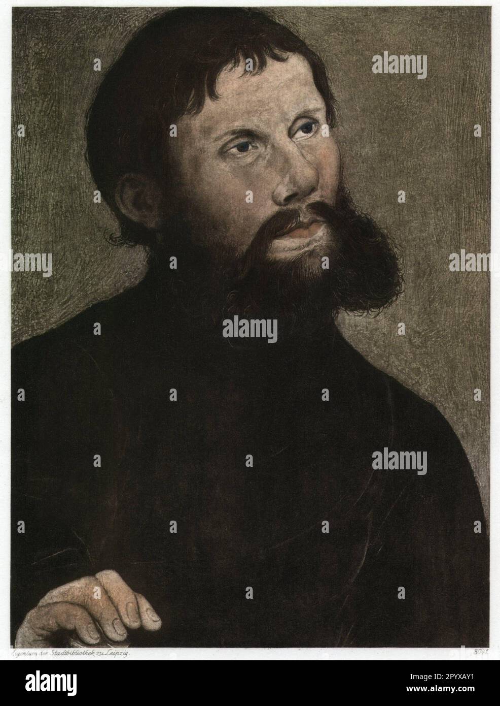 Martin Luther (1483-1546) as Junker Jörg during his time at Wartburg ...