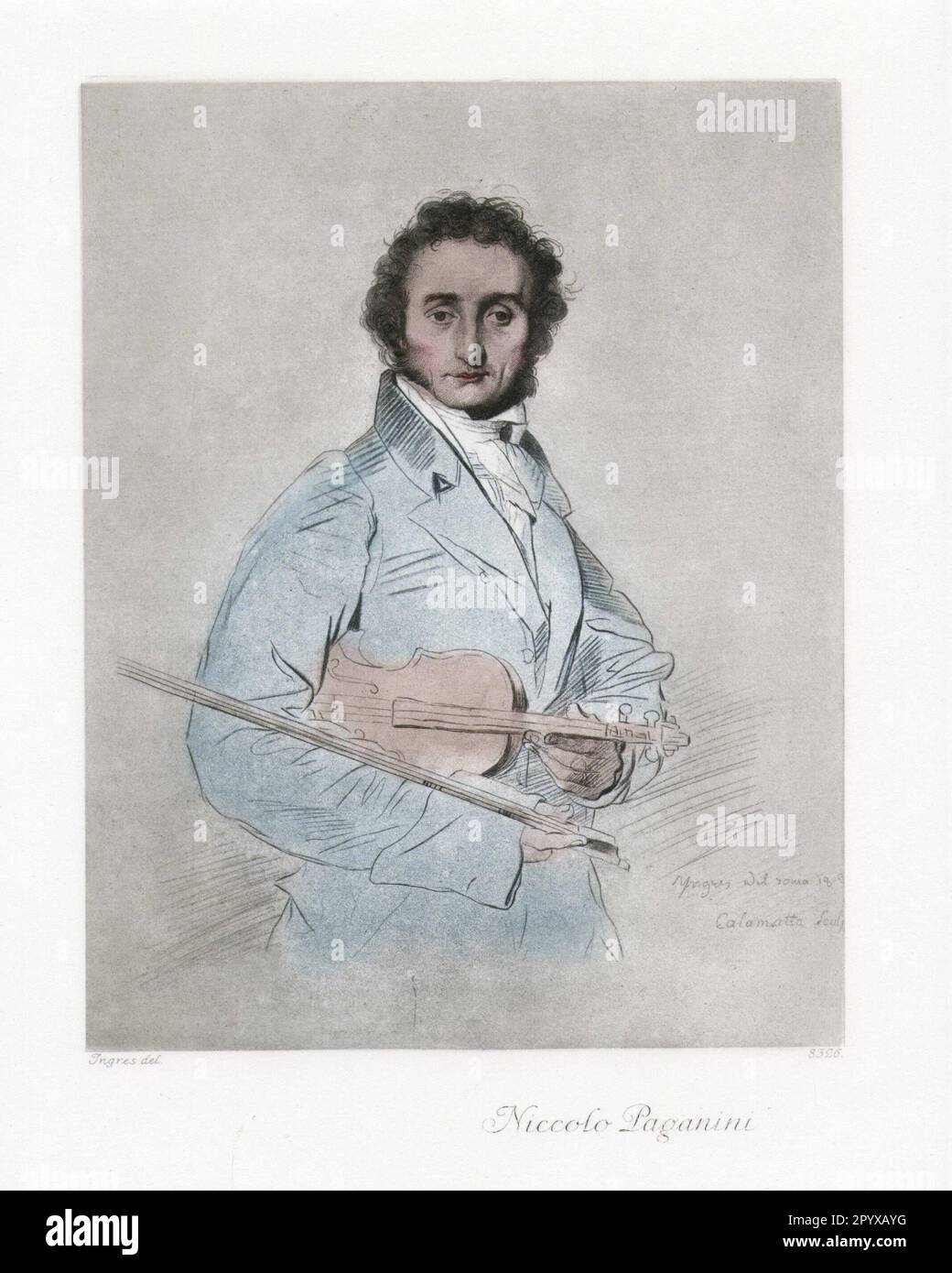 Nicolo Paganini, composer. Photo: Heliogravure, Corpus Imaginum ...