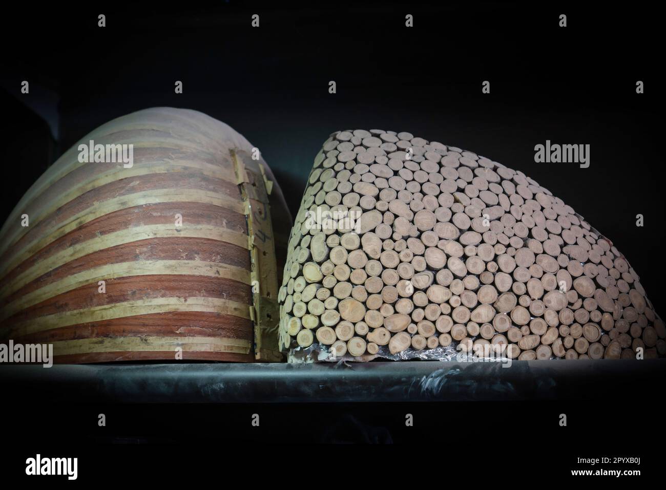 Traditional Turkish folk music instrument baglamas are in the making ...