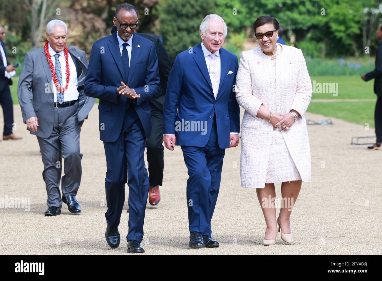 President of Rwanda, Paul Kagame, King Charles III, and Commonwealth ...