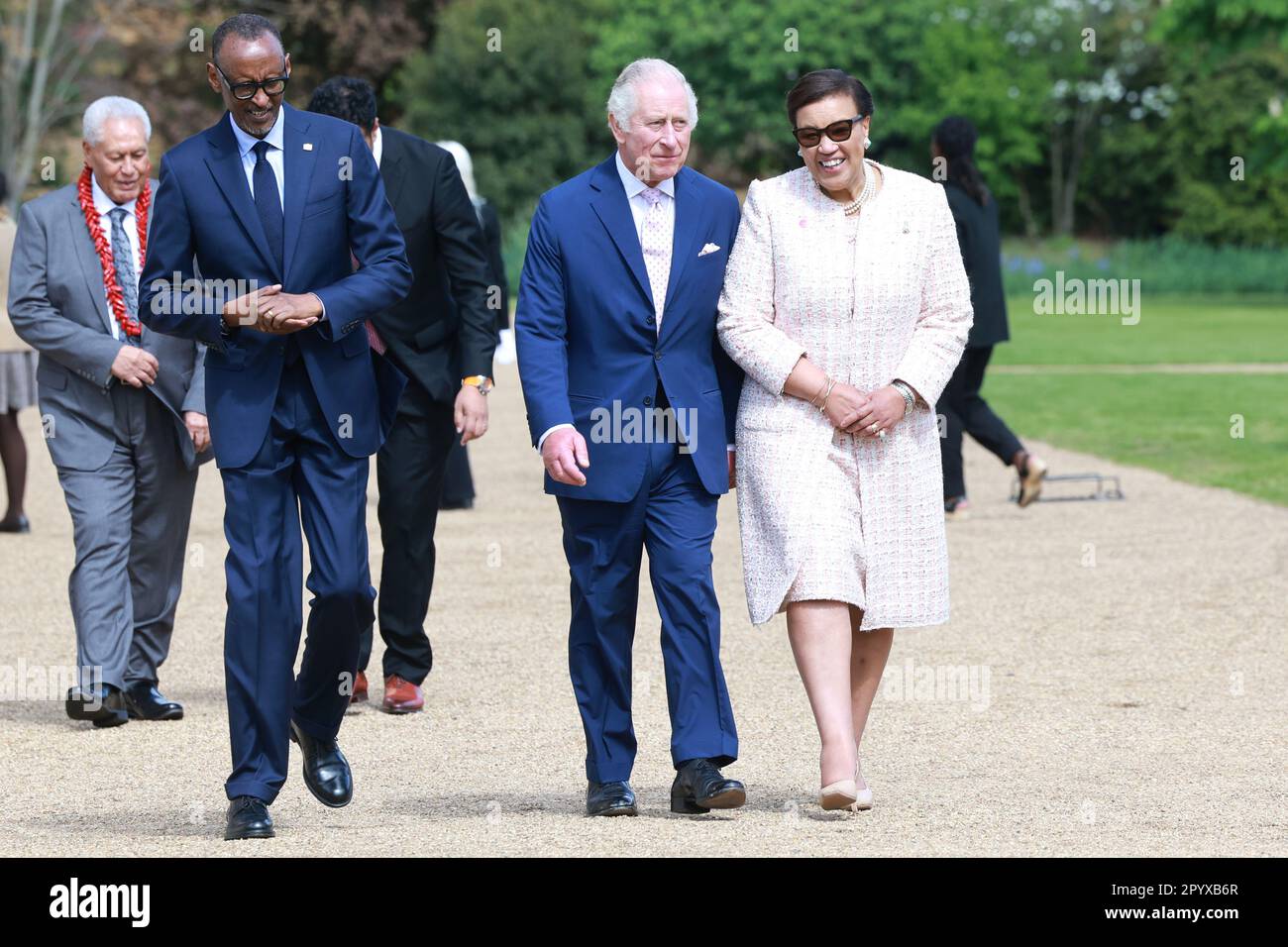 President of Rwanda, Paul Kagame, King Charles III, and Commonwealth ...