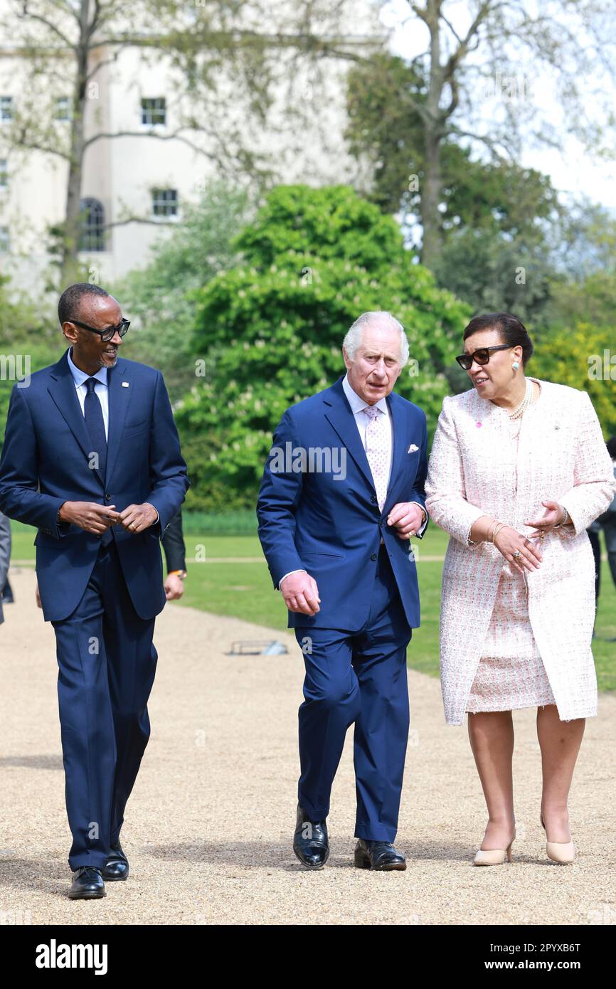 President of Rwanda, Paul Kagame, King Charles III, and Commonwealth ...