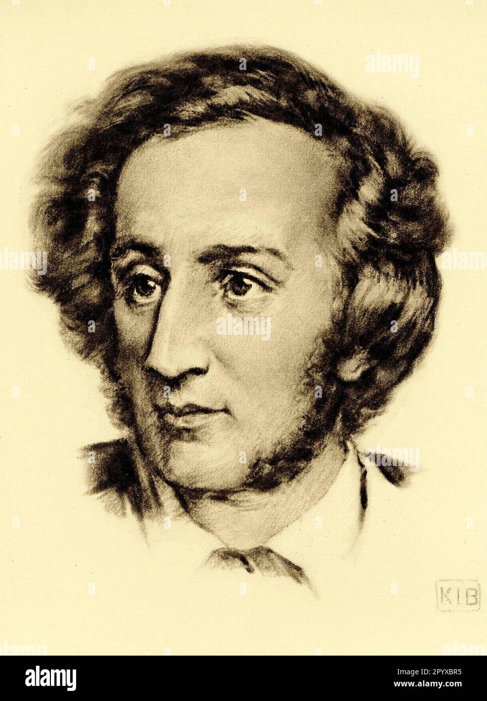 Portrait of felix mendelssohn bartholdy hi-res stock photography and ...