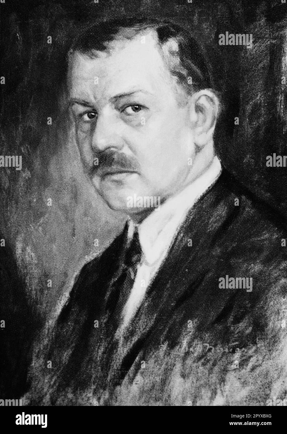 Franz Léhar (1870-1948), Hungarian composer. Painting by L. Nauer ...