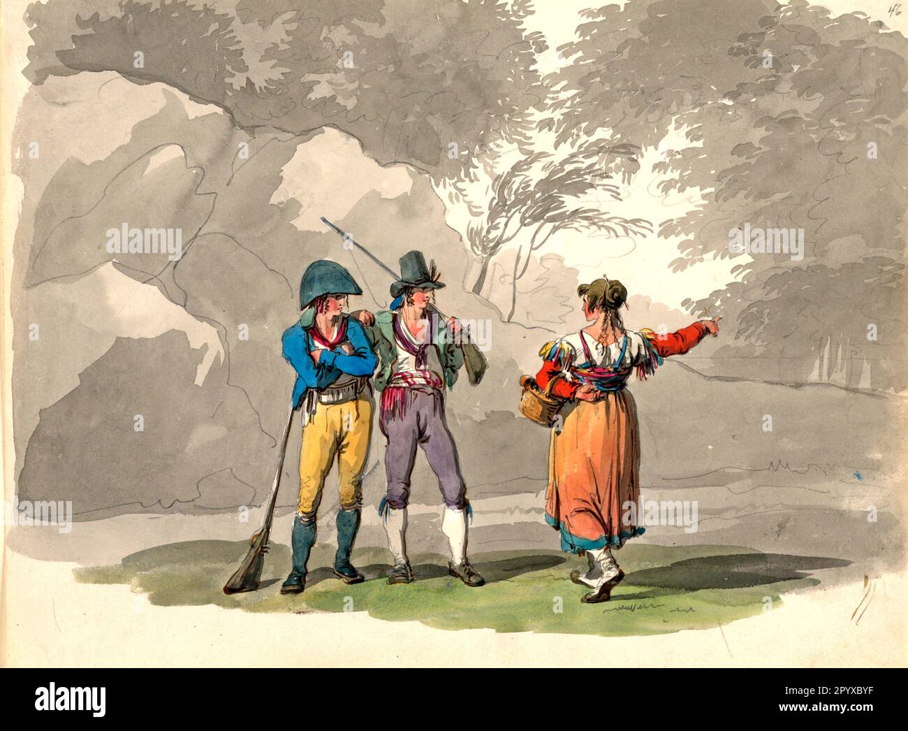 Two men with guns costumes hi-res stock photography and images - Alamy