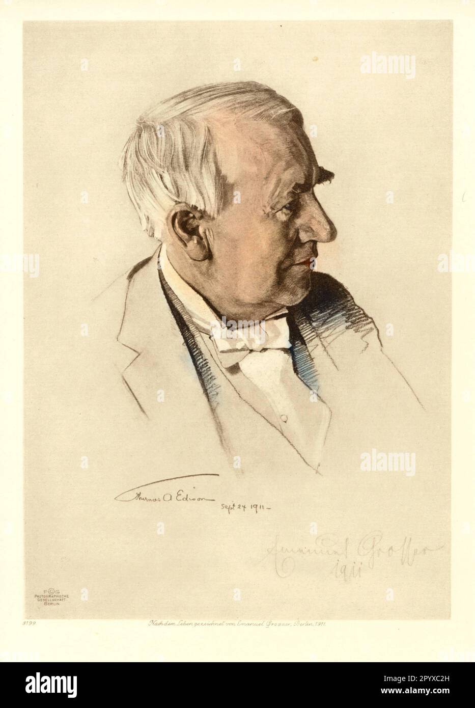 Thomas Alva Edison (1847-1931), American inventor. Edison did ...