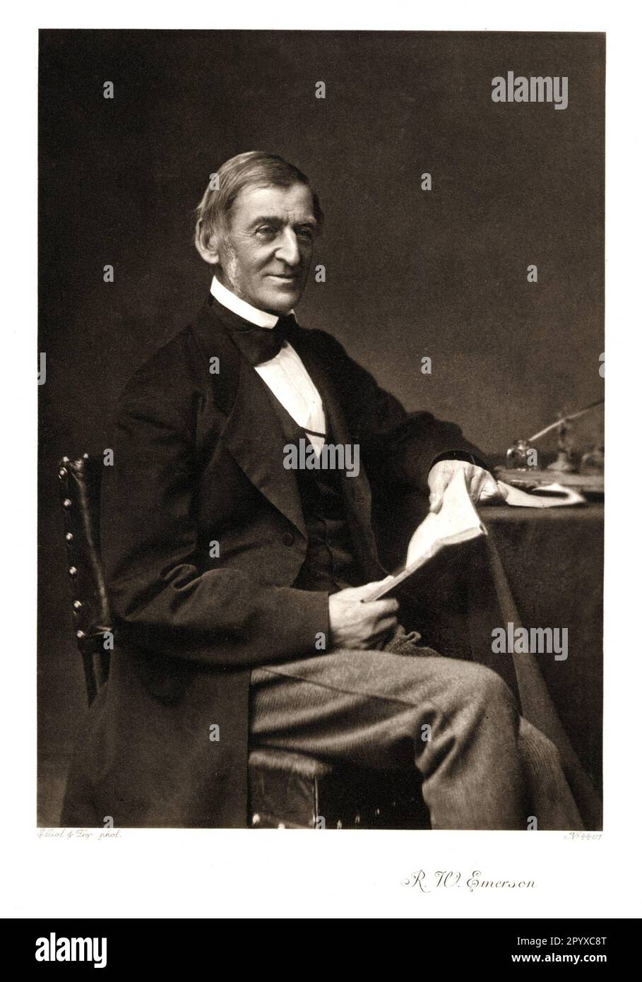 Ralph Waldon Emerson (1803-1882), American philosopher and poet ...