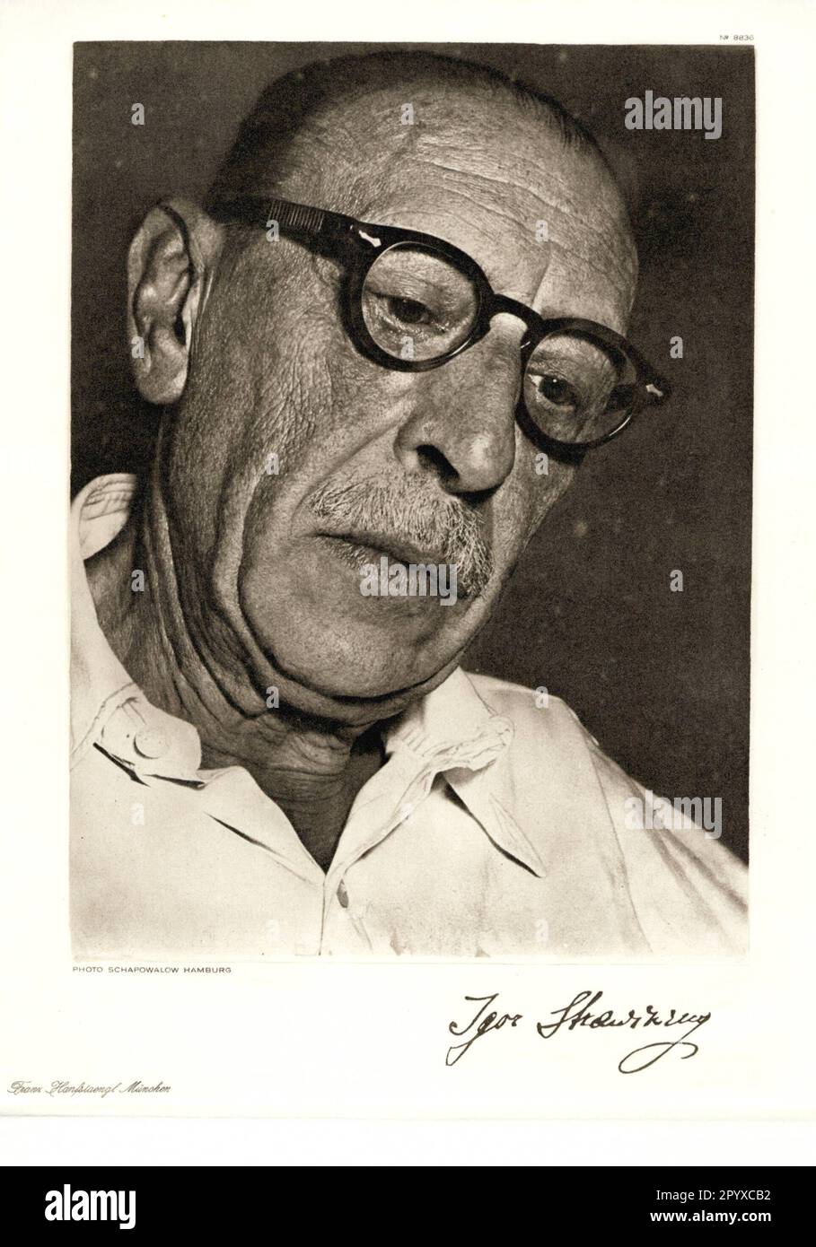 Igor Fyodorovich Stravinsky (1882-1971), American composer of Russian ...