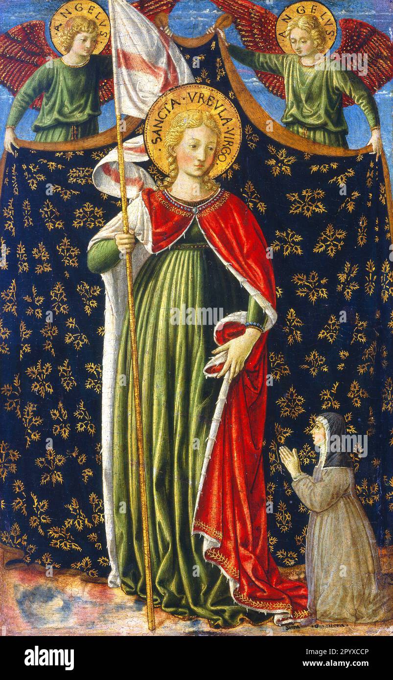Saint Ursula by Benozzo Gozzoli Stock Photo - Alamy