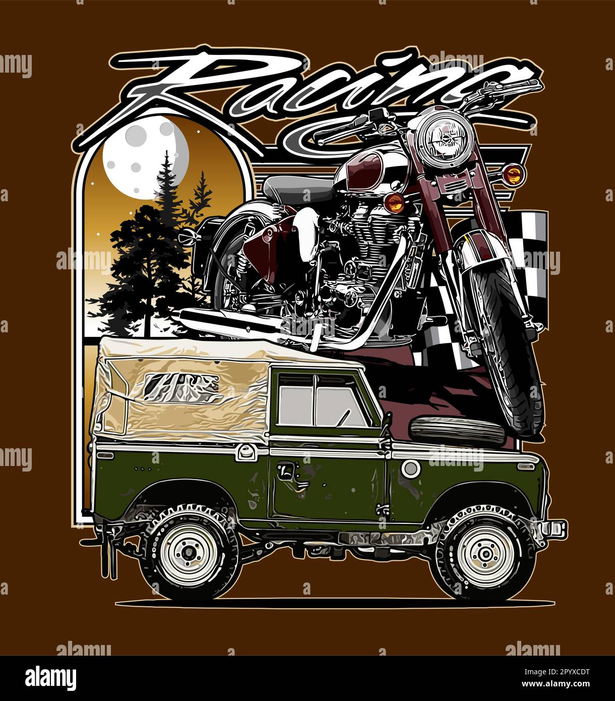 motorcycles and cars Stock Vector Image & Art - Alamy