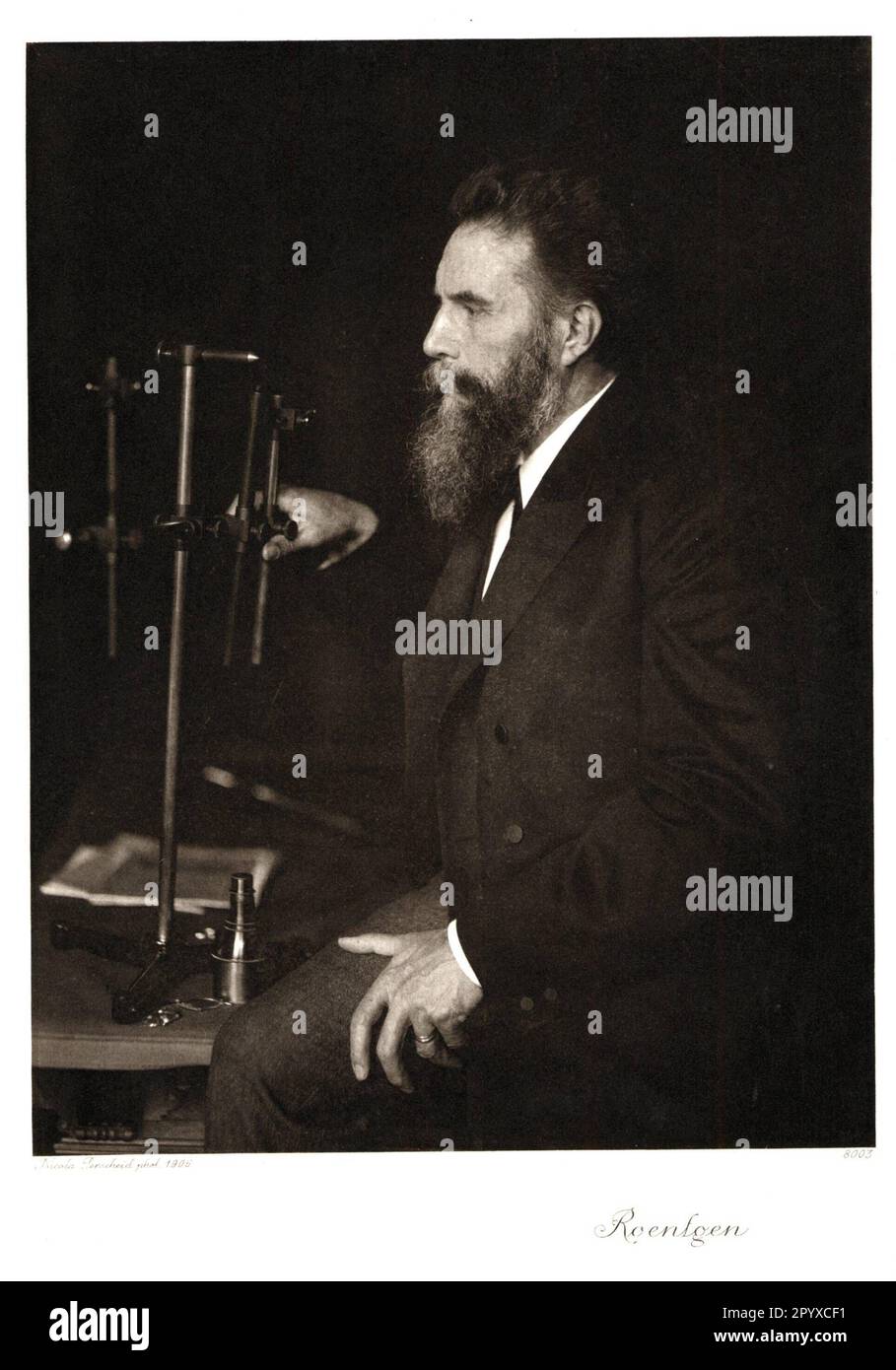 Wilhelm Conrad Röntgen (1845-1923), German physicist. In 1895, Röntgen ...