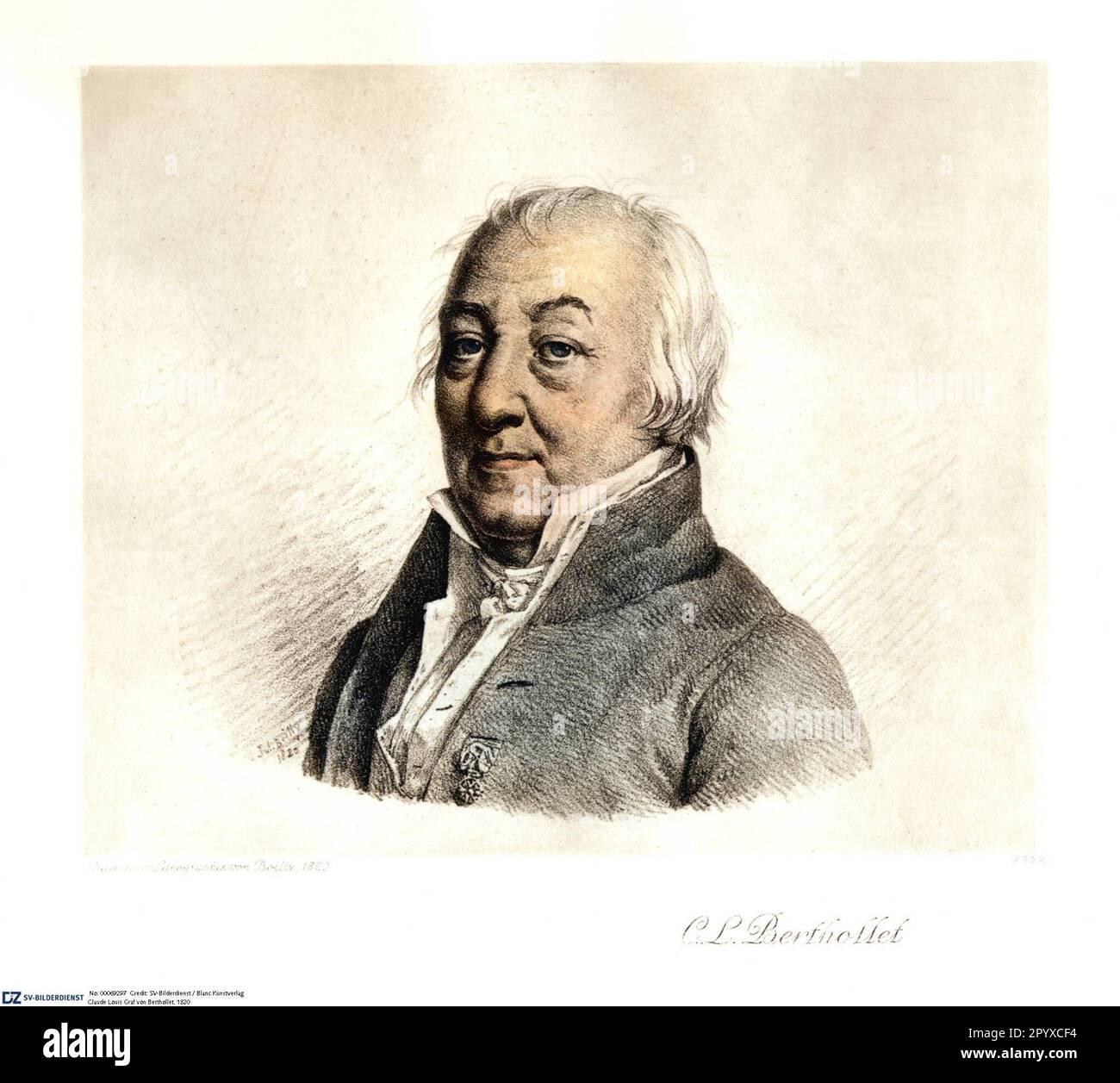 Claude Louis Count of Berthollet (1748-1822), French chemist. After a ...