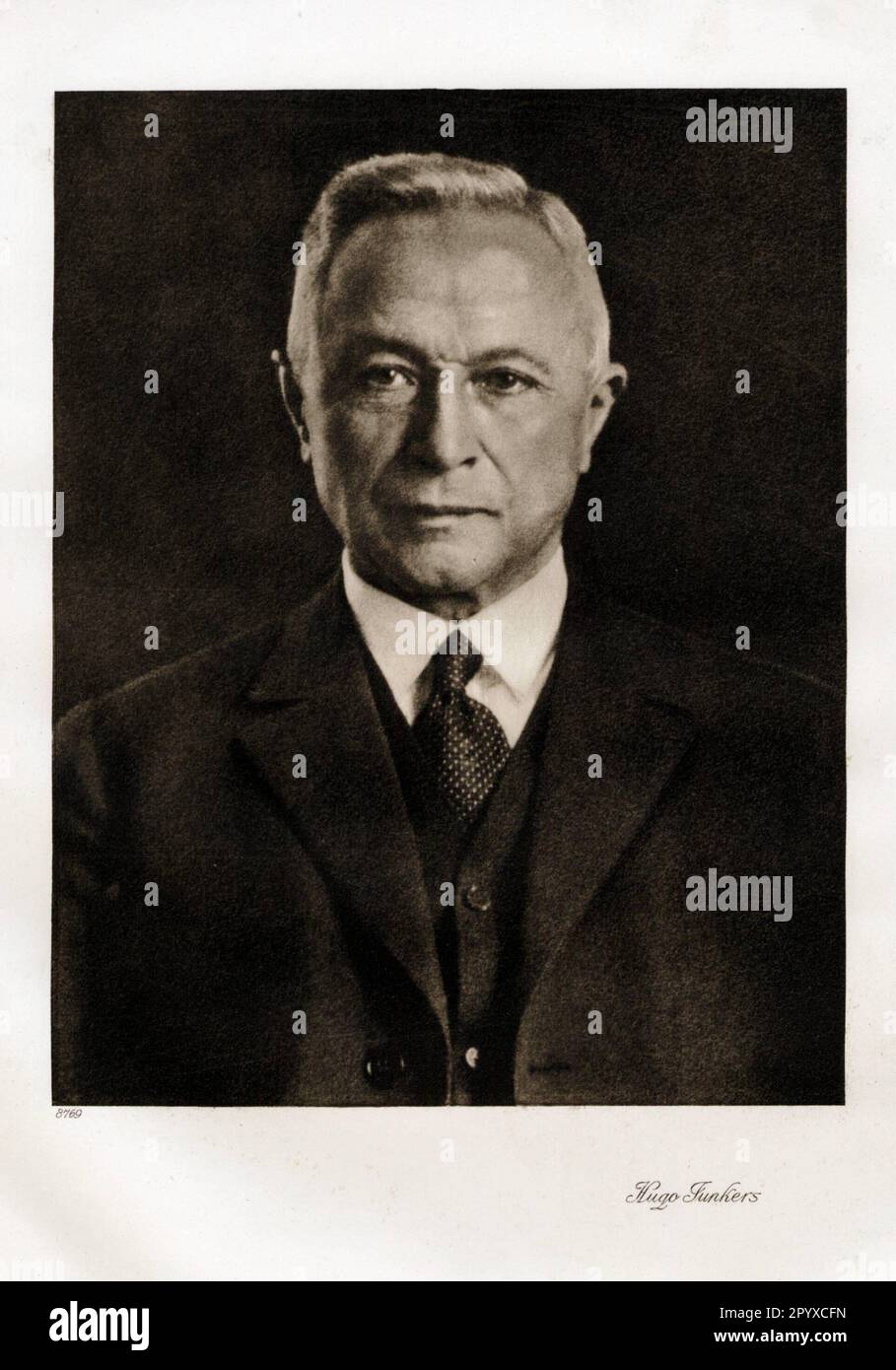 Hugo Junkers (1859-1935), german aeronautical engineer. Foto ...