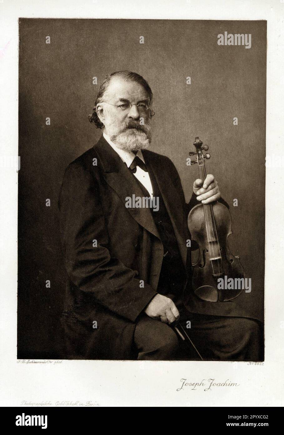 Joseph Joachim (1831-1907), German violinist and composer. The ...