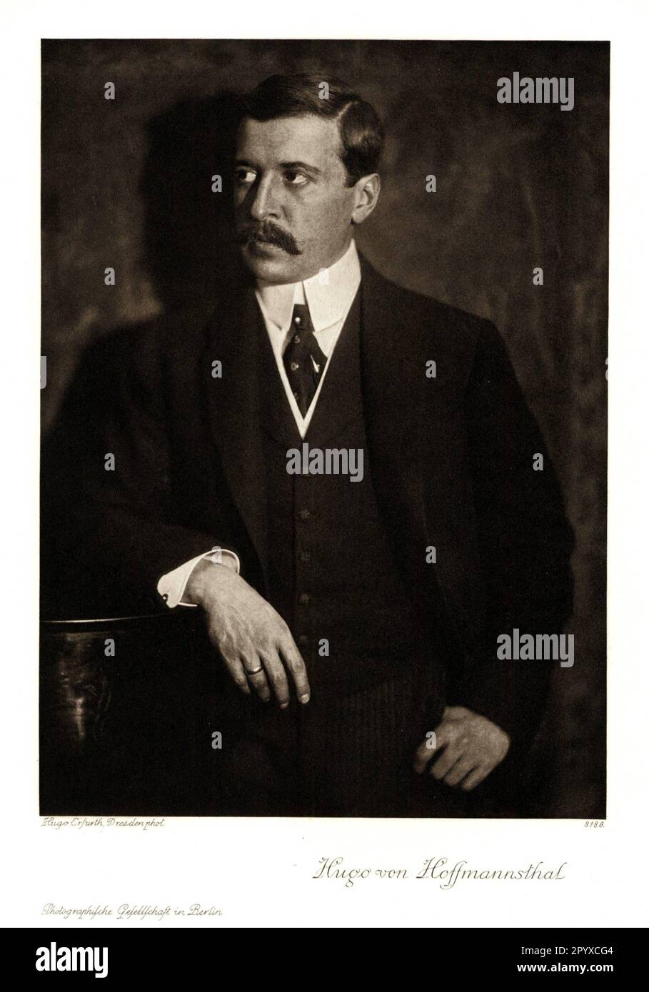 Hugo von Hofmannsthal (1874-1929), Austrian poet. Photograph by Hugo ...