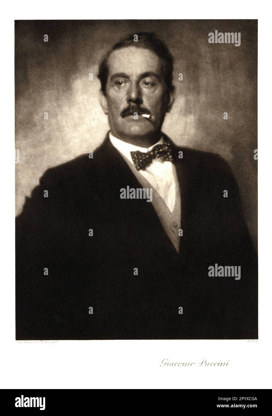 Giacomo Puccini (1858-1924), Italian composer and one of the main ...