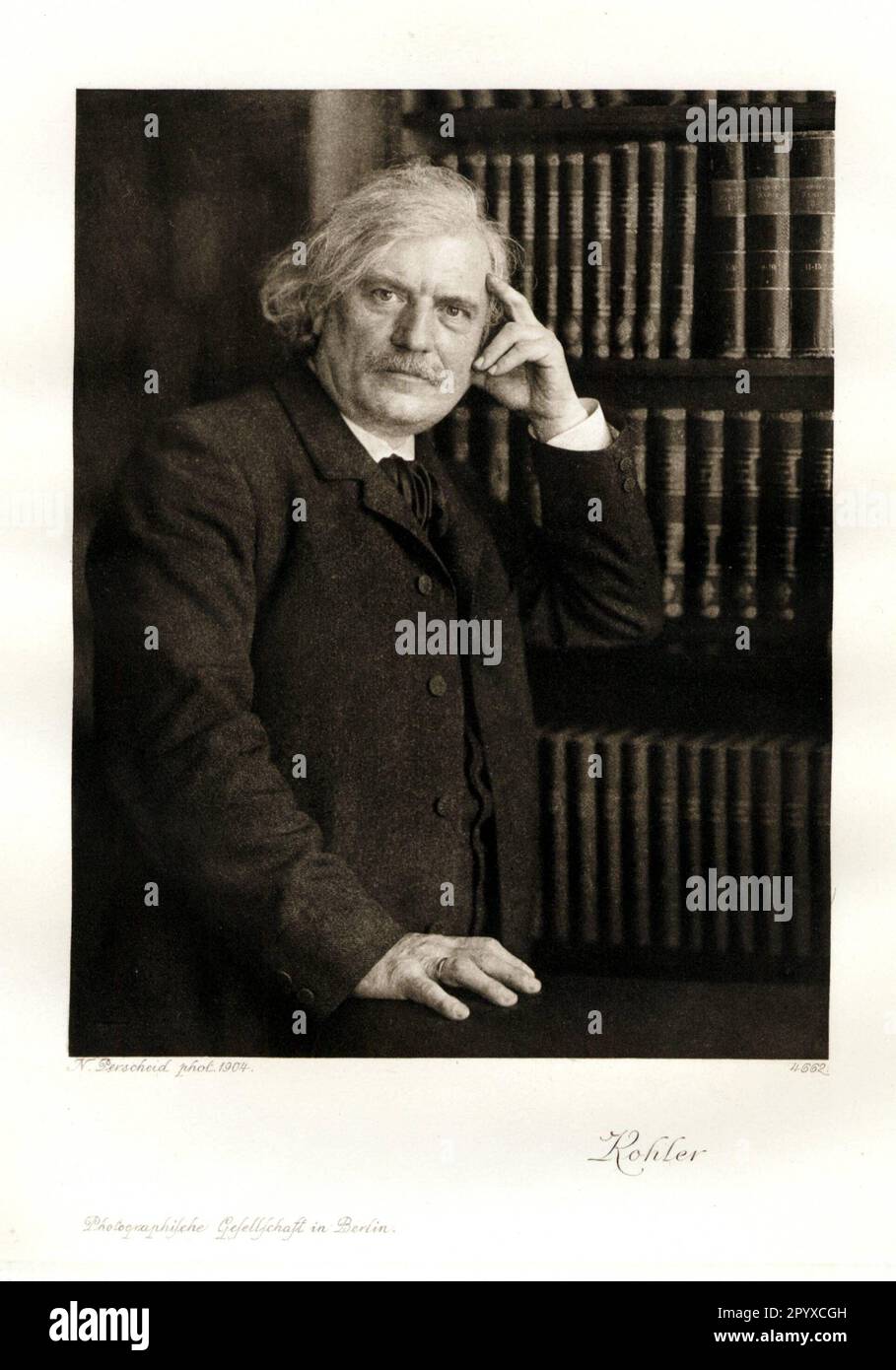 Josef Kohler (1849-1919), German jurist. Photograph by Nicola Perscheid ...