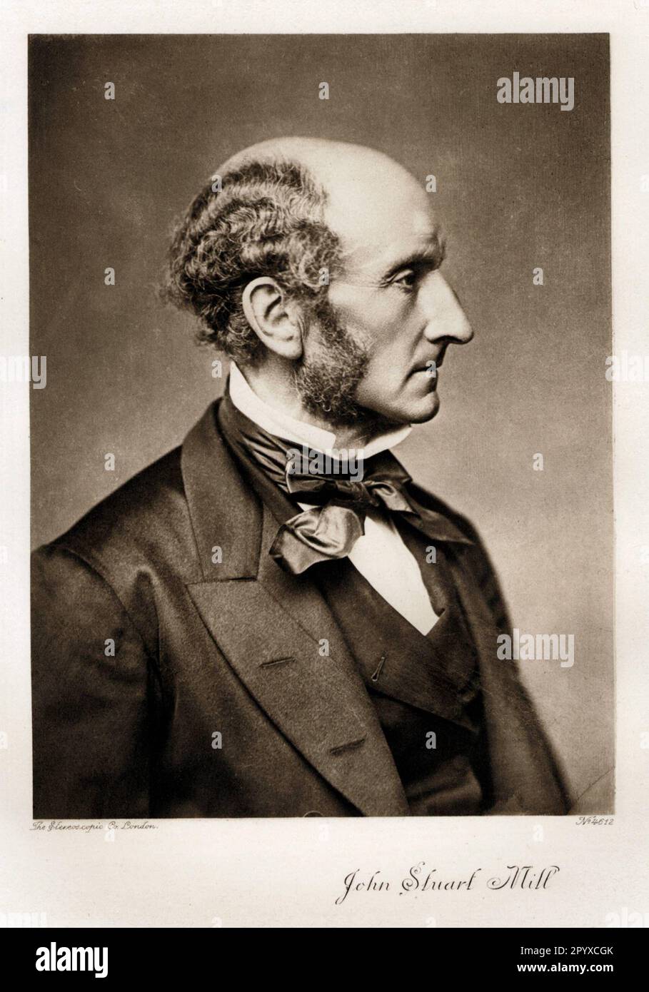 John Stuart Mill (1806-1873), English philosopher and national economist. Photograph by The ...
