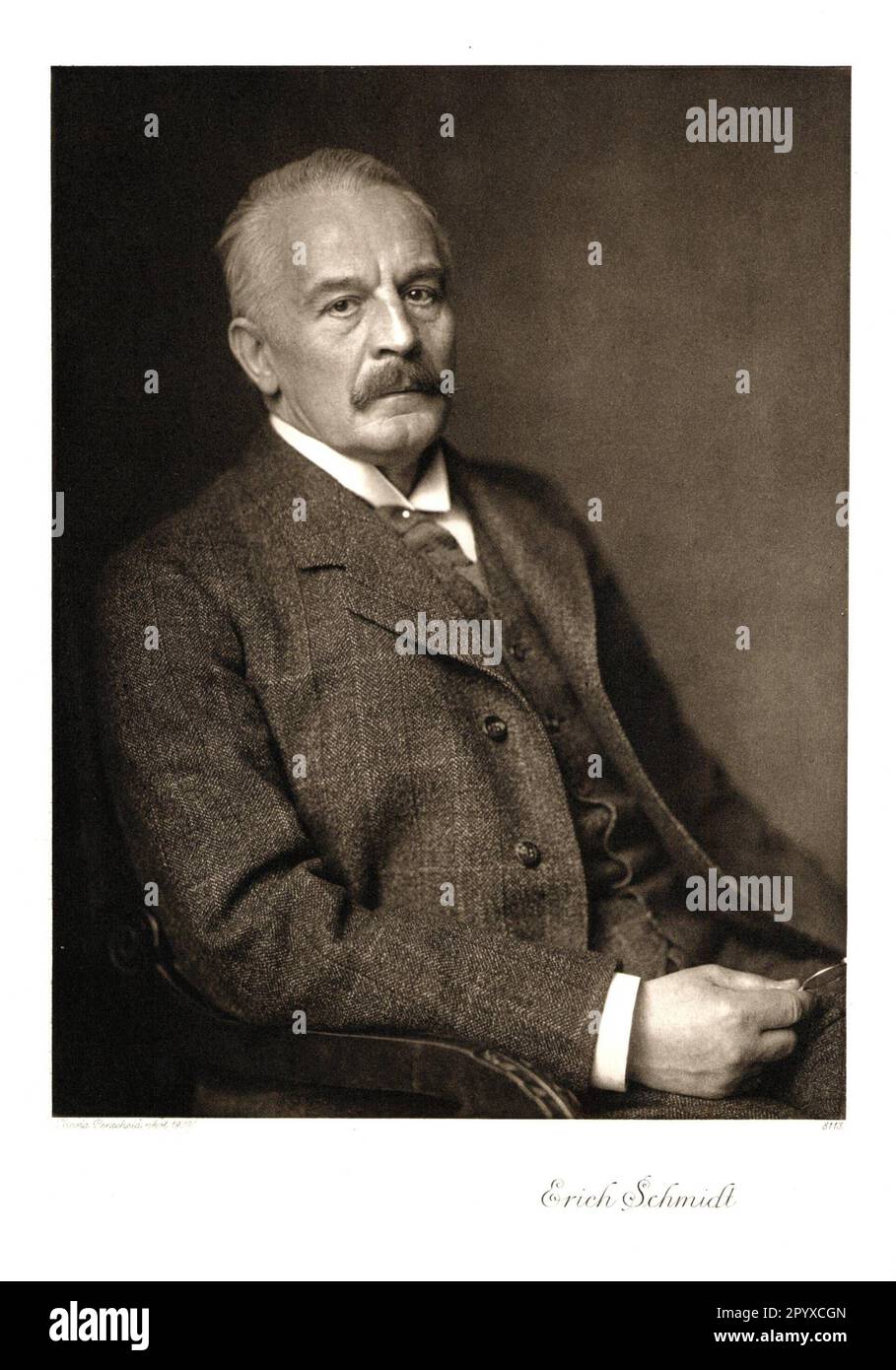 "Erich Schmitdt (1853-1913), German literary historian. Schmidt discovered Goethe's ""Urfaust ...