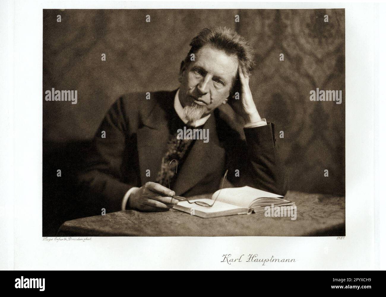 Carl Hauptmann (1858-1921), German poet, brother of Gerhart Hauptmann ...