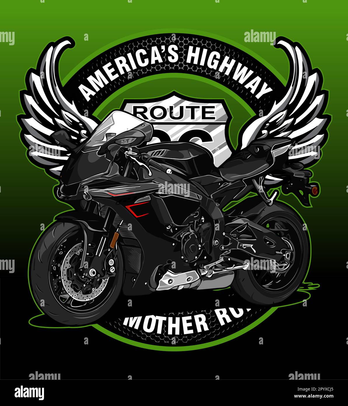 Rubber motorcycles Stock Vector Images - Alamy