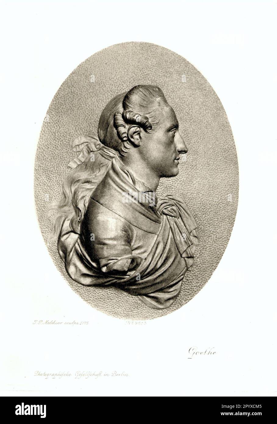 Johann Wolfgang von Goethe (1749-1832), German poet. Relief by Johann ...