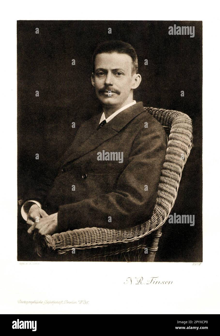 Niels Ryberg Finsen (1860-1904), Danish physician. Finsen introduced ...